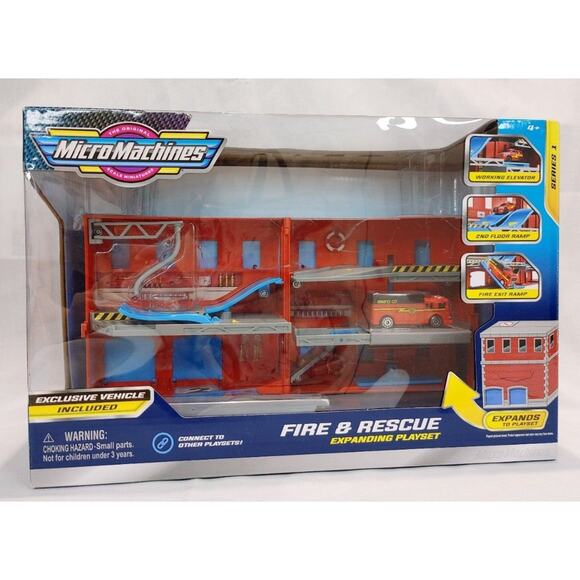 Micro Machines | Toys | Micro Machines Core Playset Fire And Rescue ...